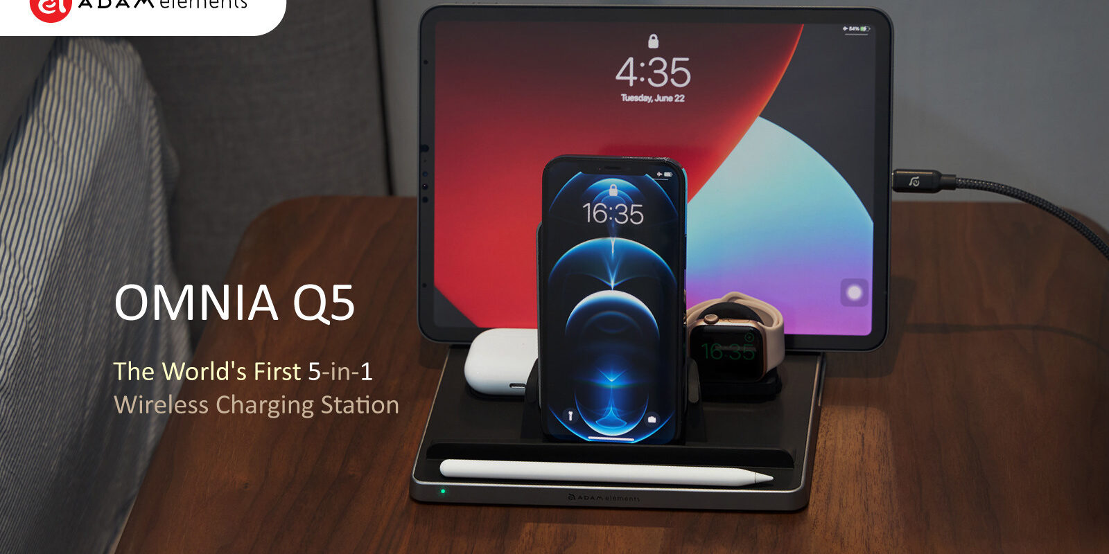 ADAM elements Brings World’s First 5-in-1 Wireless Charging Station ...