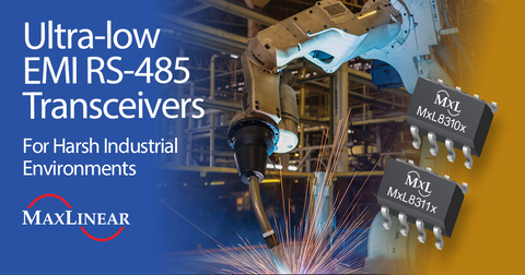 MaxLinear Expands Industrial Communication Solutions with New RS-485 Transceiver Family ...