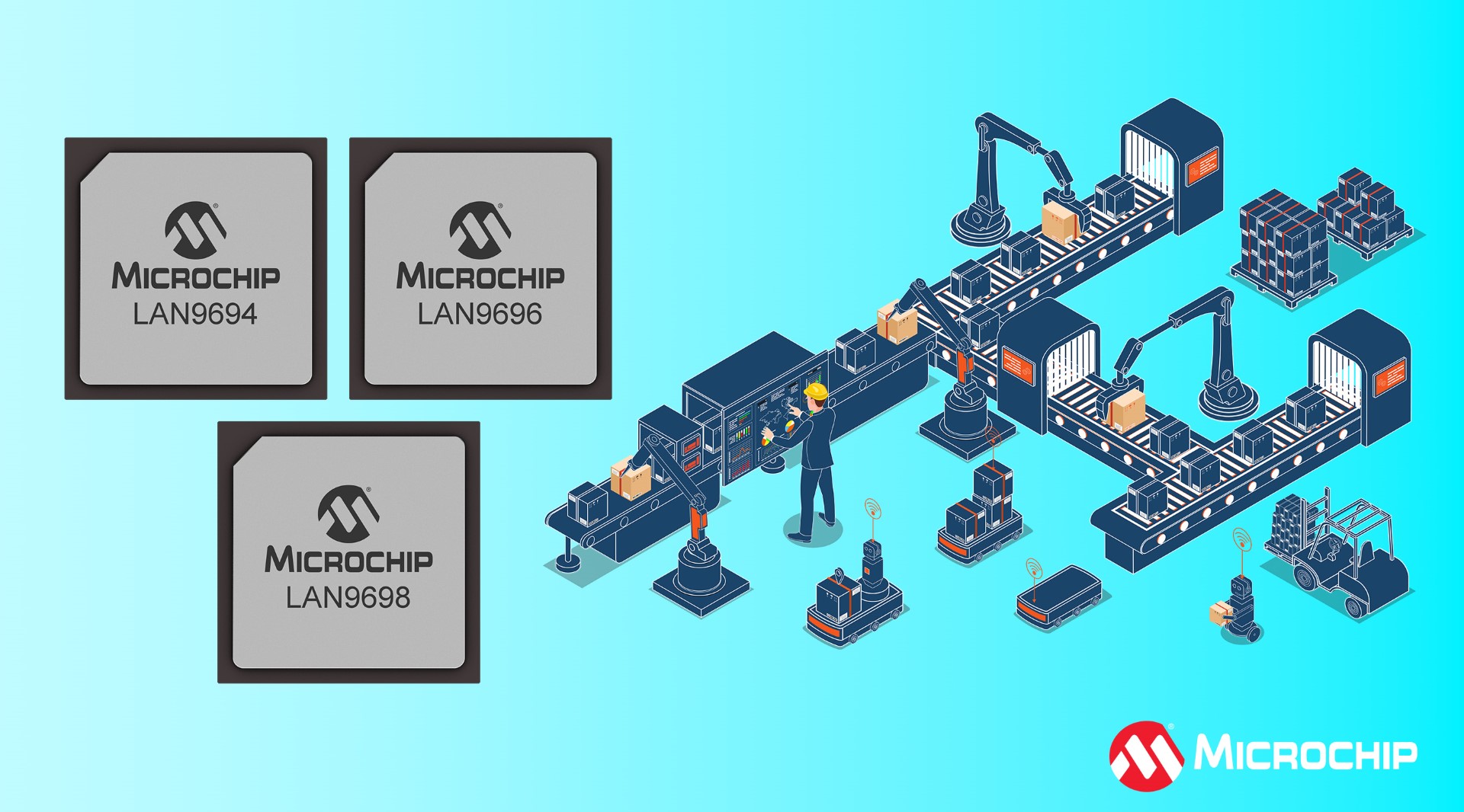 Microchip Technology Unveils LAN969x Ethernet Switches for Industrial Automation - Electronicsclap