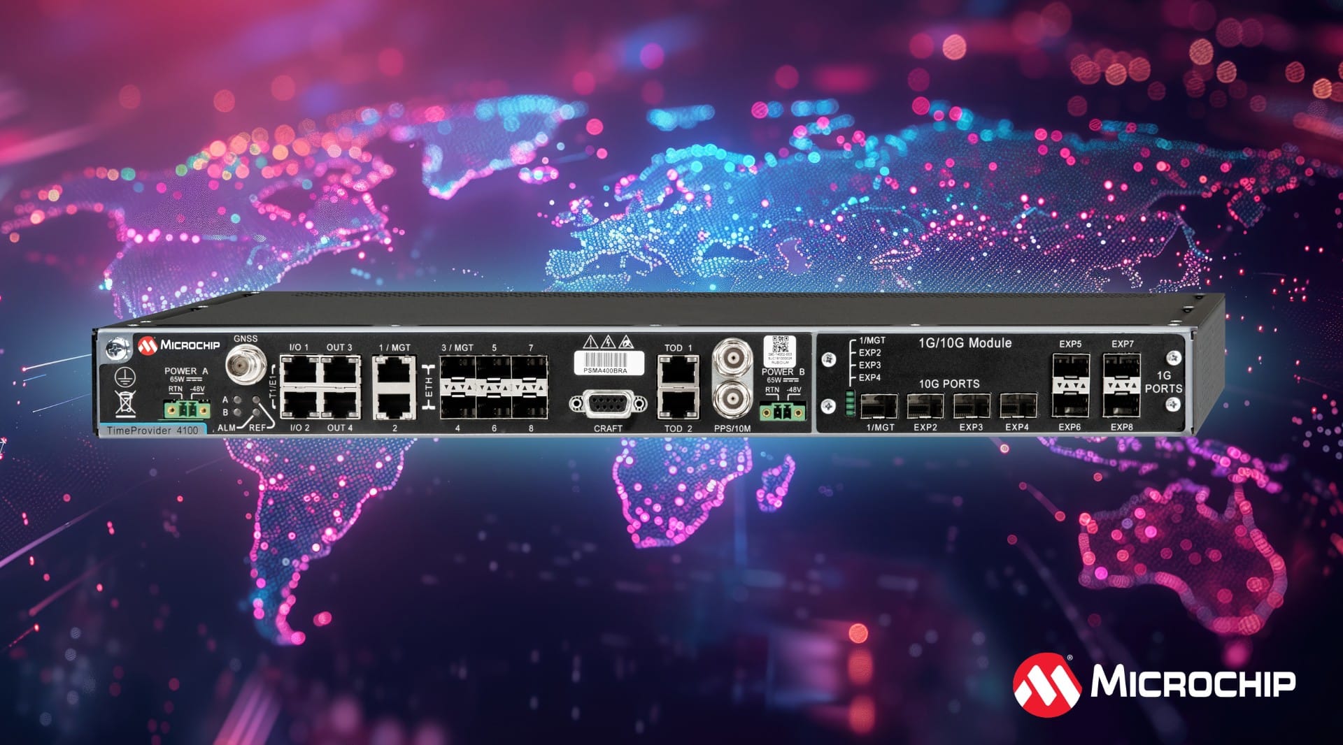 Microchip Introduces TimeProvider 4100 v2.4 Firmware with BlueSk